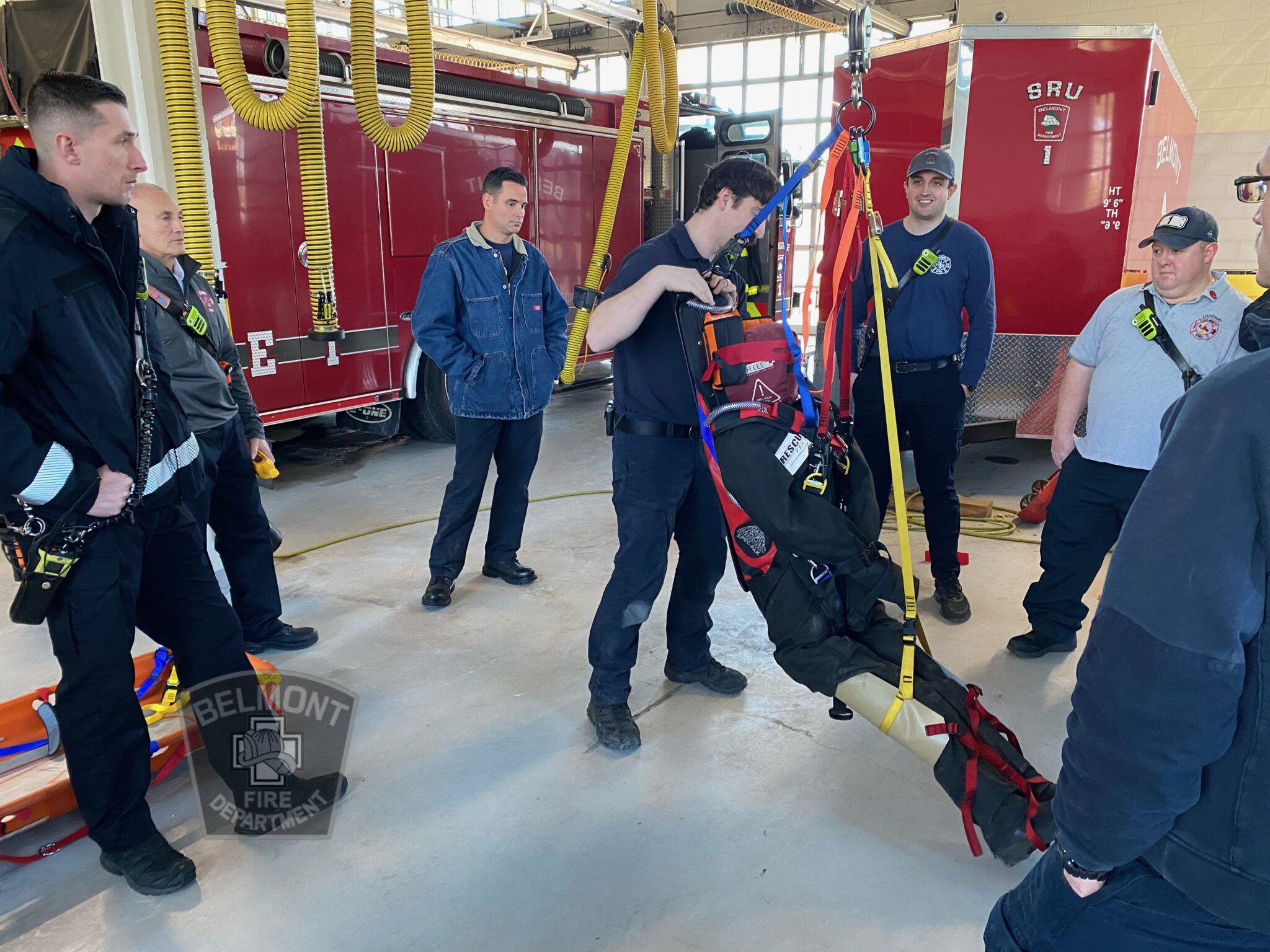 TRAINING ON NEW TECHNICAL RESCUE EQUIPMENT – Belmont Fire Department