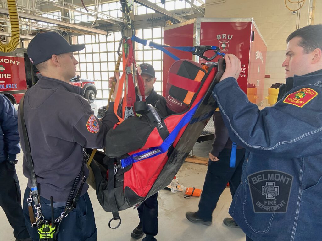 TRAINING ON NEW TECHNICAL RESCUE EQUIPMENT – Belmont Fire Department