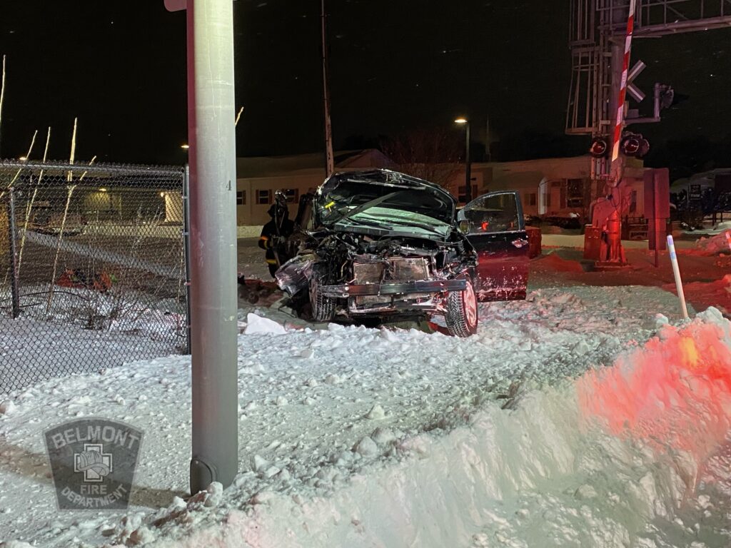 CRASH BETWEEN A TRAIN AND A CAR ON BRIGHTON STREET – Belmont Fire ...